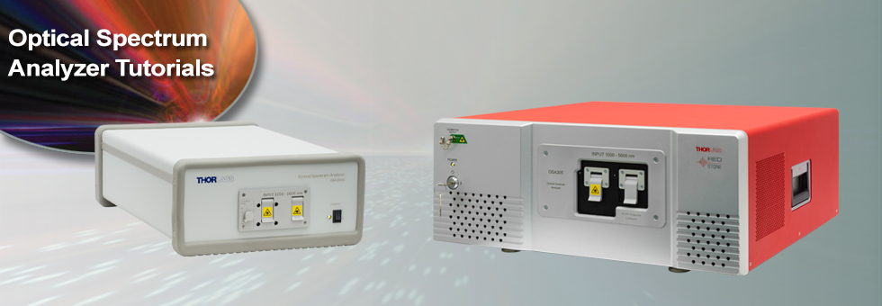 Optical Spectrum Analyzer Tutorials