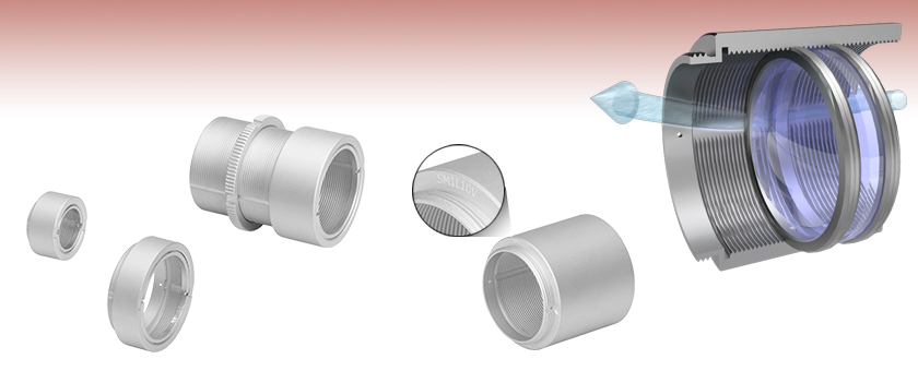 Vacuum-Compatible Lens Tubes