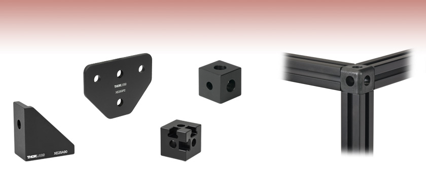 Cubes and Brackets for 25 mm Rails