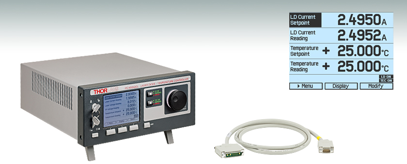Quantum Cascade Laser (QCL) Controllers, Current and TEC