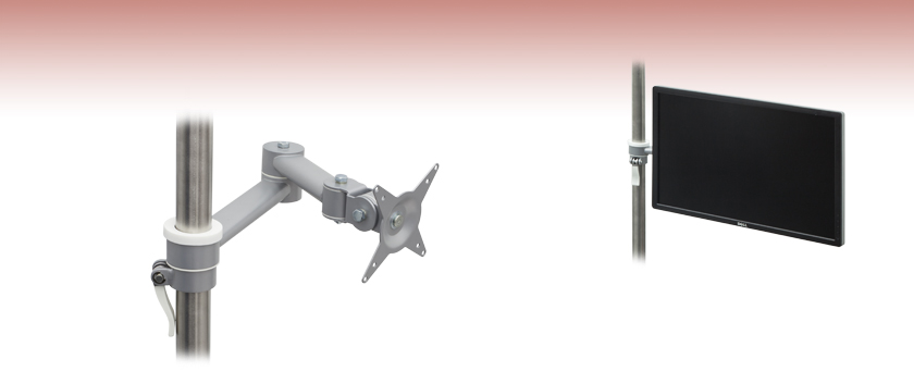 Monitor Mount, Ø1.5" Post Mountable