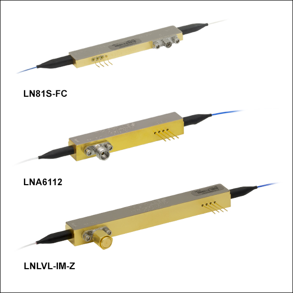 Lithium Niobate Electro-Optic Modulators, Fiber-Coupled (1260 nm - 1625 nm)