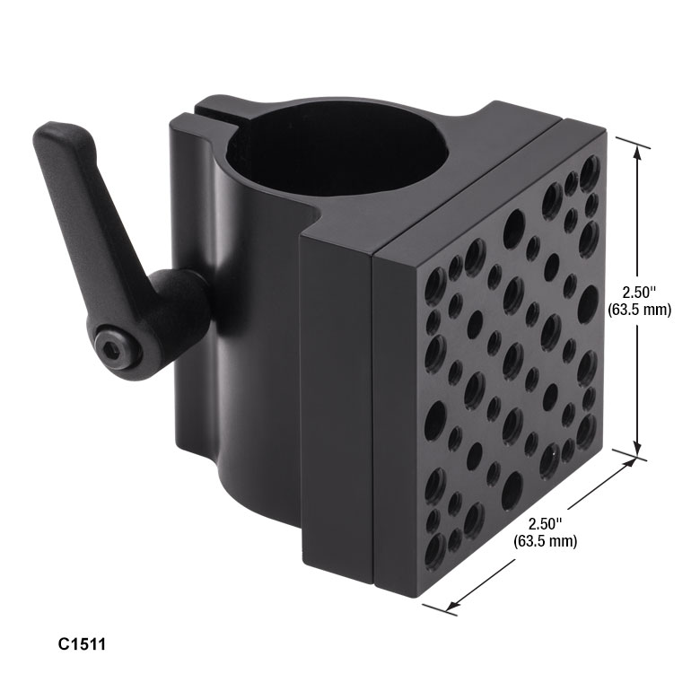 Ø1.5" Post Clamps with Tapped Mounting Surface