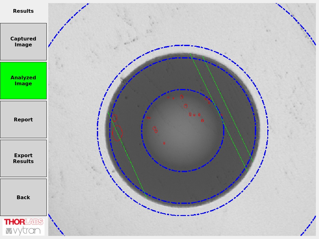 Visual Scratch-Defect Fiber End Face Inspection System
